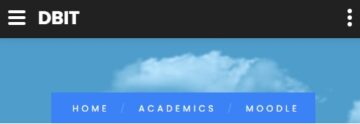 MOODLE DBIT IN — ENTRANCE | Don Bosco Institute of Technology