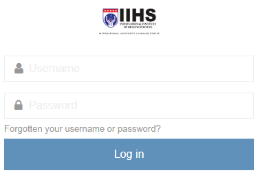 IIHS MOODLE — EINTRANCE | International Institute of Health Sciences
