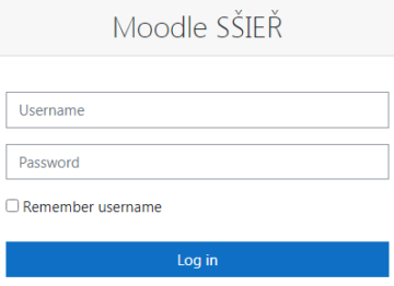 MOODLE SSIER — VSTUP | Střední škola informatiky, elektrotechniky a řemesel